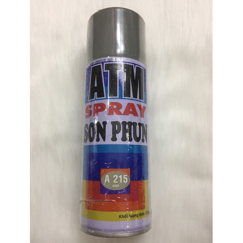 Sơn Xịt ATM A215 Grey Màu Xám Giá Ưu Đãi 1️⃣