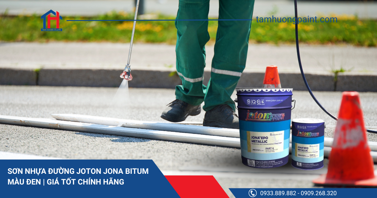 Sơn Nhựa Đường Joton Jona Bitum Màu Đen | Giá Tốt Chính Hãng