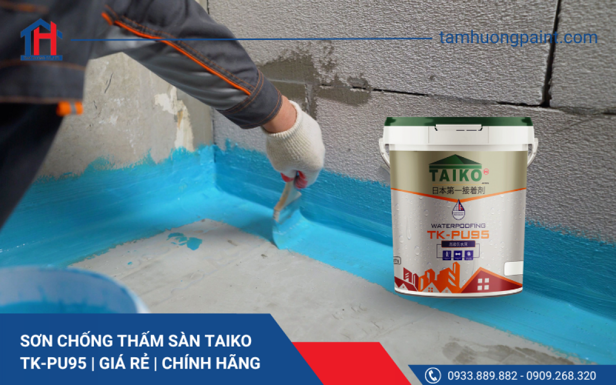 Sơn Chống Thấm Sàn Taiko TK-PU95 | Giá Rẻ | Chính Hãng